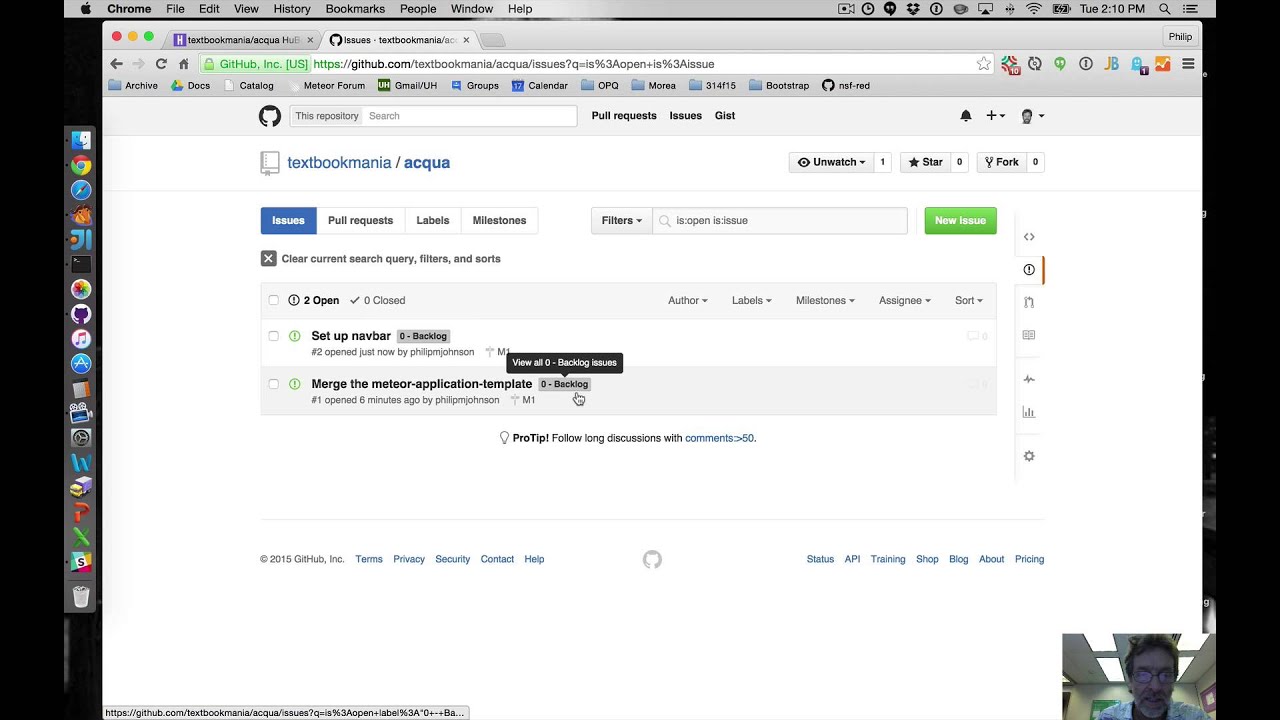 Using Huboard for GitHub issue management