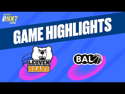 Stella Artois Leuven Bears vs. Basketbal Academie Limburg - Game Highlights