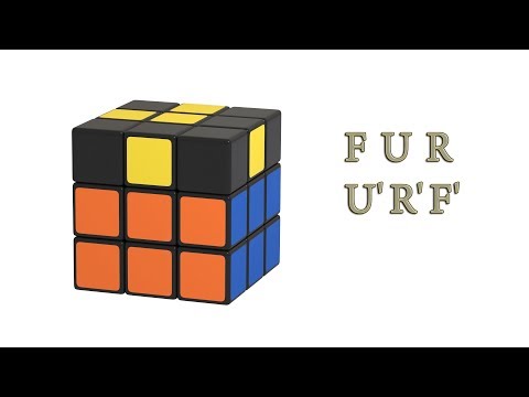 Rubik's Cube - the yellow cross from the "L" shape