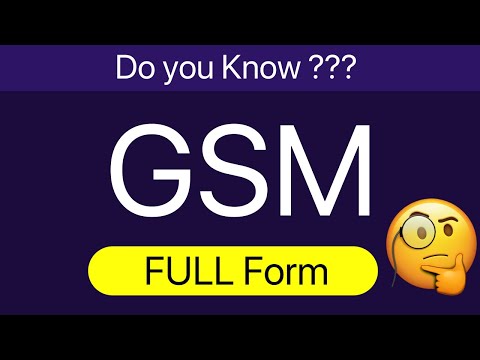 GSM Full Form | What is full form of GSM| Do you know full form of GSM
