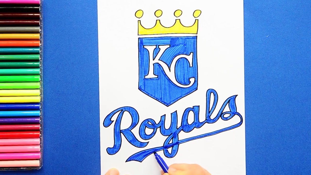 How to draw Kansas City Royals Logo