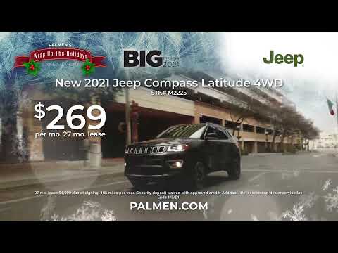 Wrap Up The Holidays @ Palmen.com 2021 Jeep Compass Latitude 4WD Lease for $269 X 27 mo.