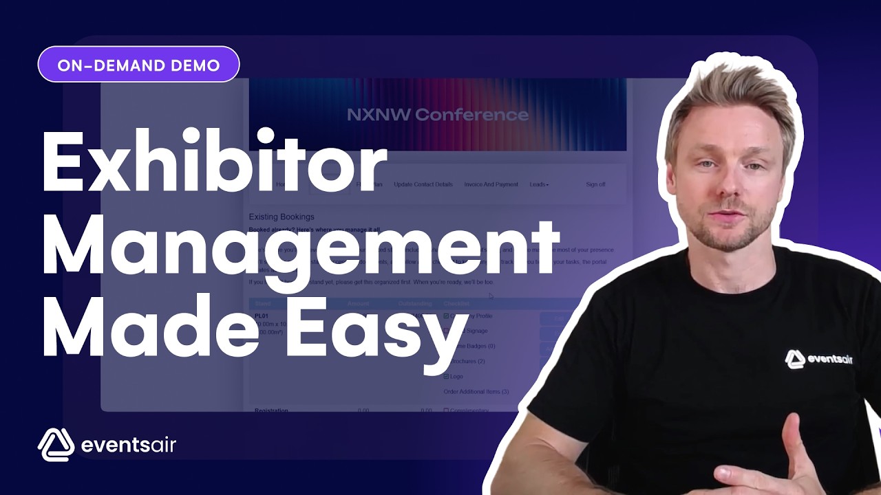 How to Simplify Exhibitor & Sponsor Management with EventsAir [On-Demand Demo]