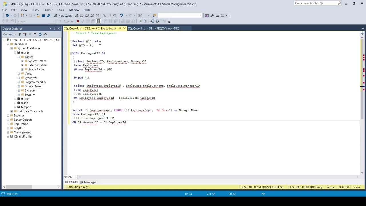 SQL Interview Question | SQL query to get organization hierarchy
