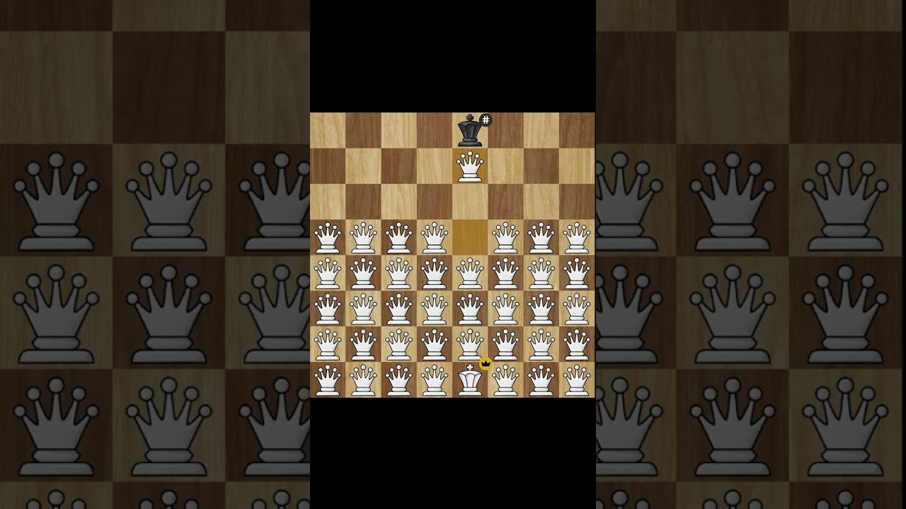 50 QUEENS vs 1 PAWN #shorts #chess