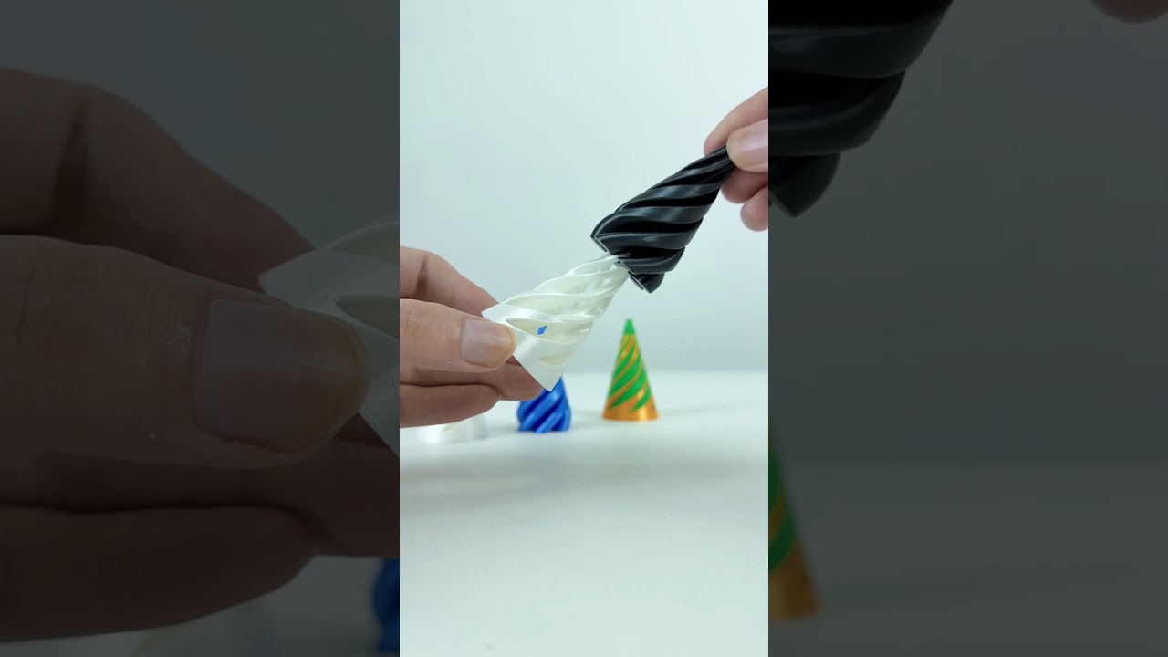 3D printing spiral cone shape