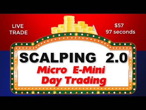 Day Trading Micro E-Minis $57 in 97 seconds Learn SCALPING 2.0 in LIVE TRADING