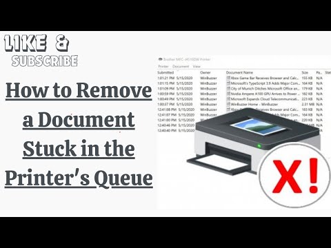 How to Remove a Document Stuck in the Printer's Queue