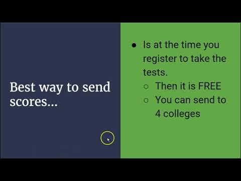 How to send SAT and ACT scores to college