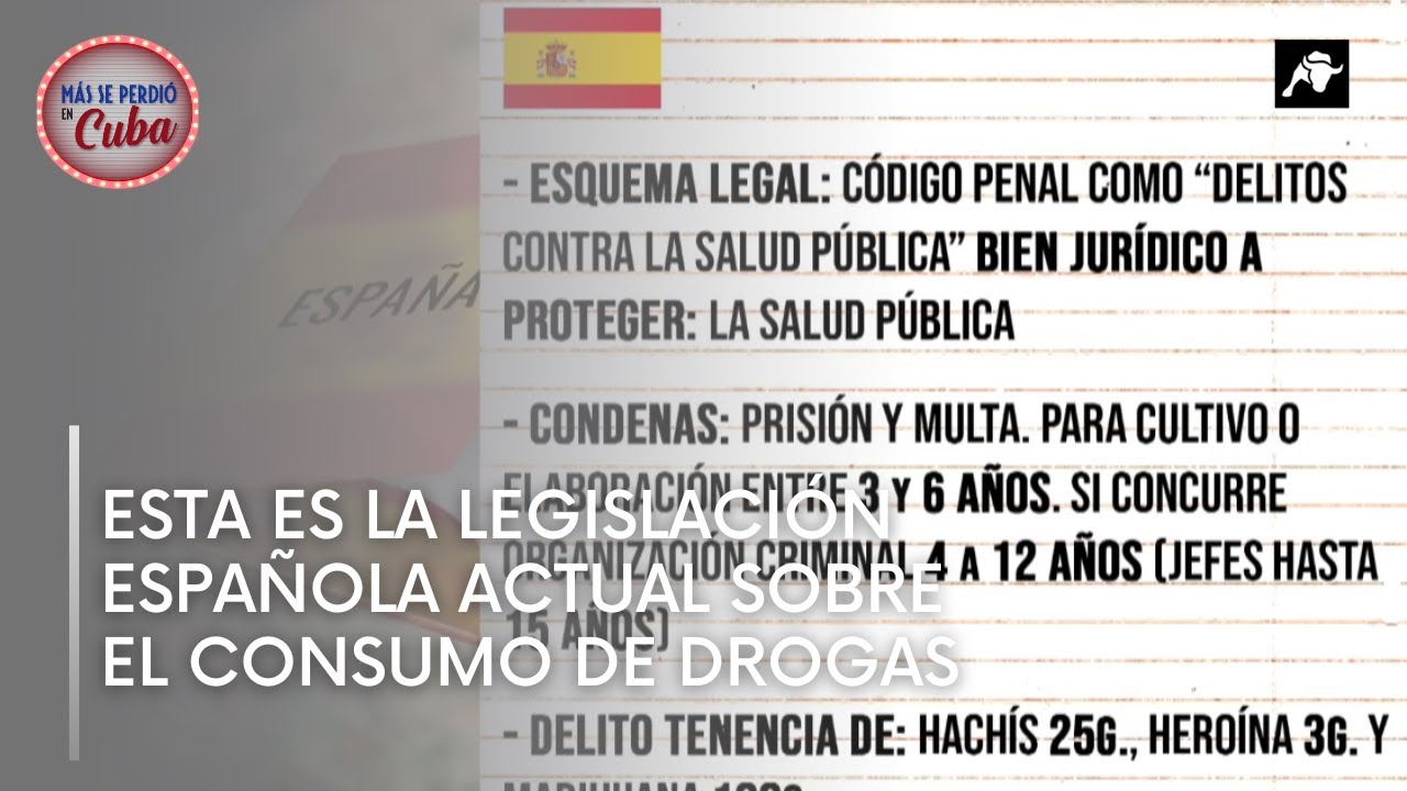 Esta es la legislación española actual sobre el consumo de drogas