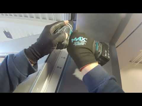 POV Concealed Overhead Stop Glynn-Johnson 104S ADJ Full Length Talk Thru Installation