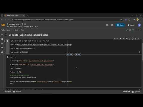 🚀 Setup PySpark in Google Colab | Run Apache Spark on Cloud for Free! 🔥 (Step-by-Step Guide)
