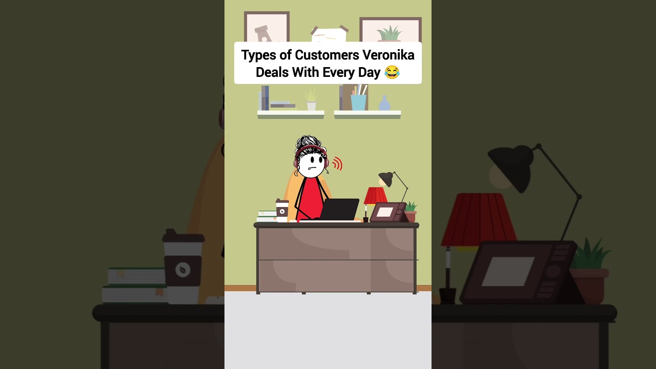 Types of Customers Veronika Deals With Every Day #gplus #animation #funny #skits