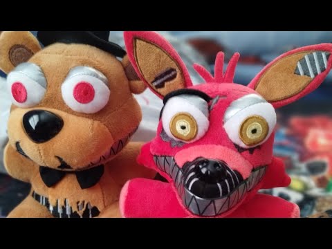 #fnaf unboxing to original 2016 fnaf plushies nightmare Freddy nightmare foxy