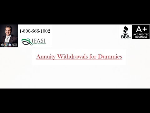 Annuity Withdrawals for Dummies - Annuity Withdrawal for Dummies
