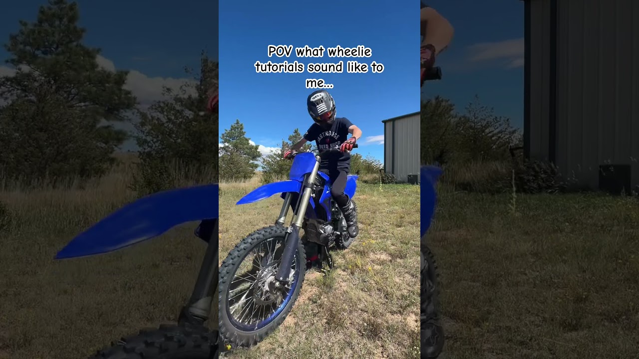 Wheelie tutorial! #funny #fyp #wheelie #dirtbike #tutorial