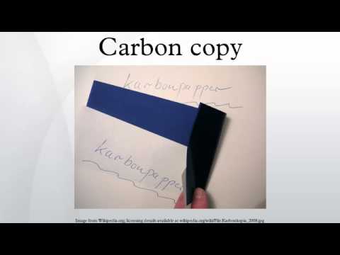 Carbon copy