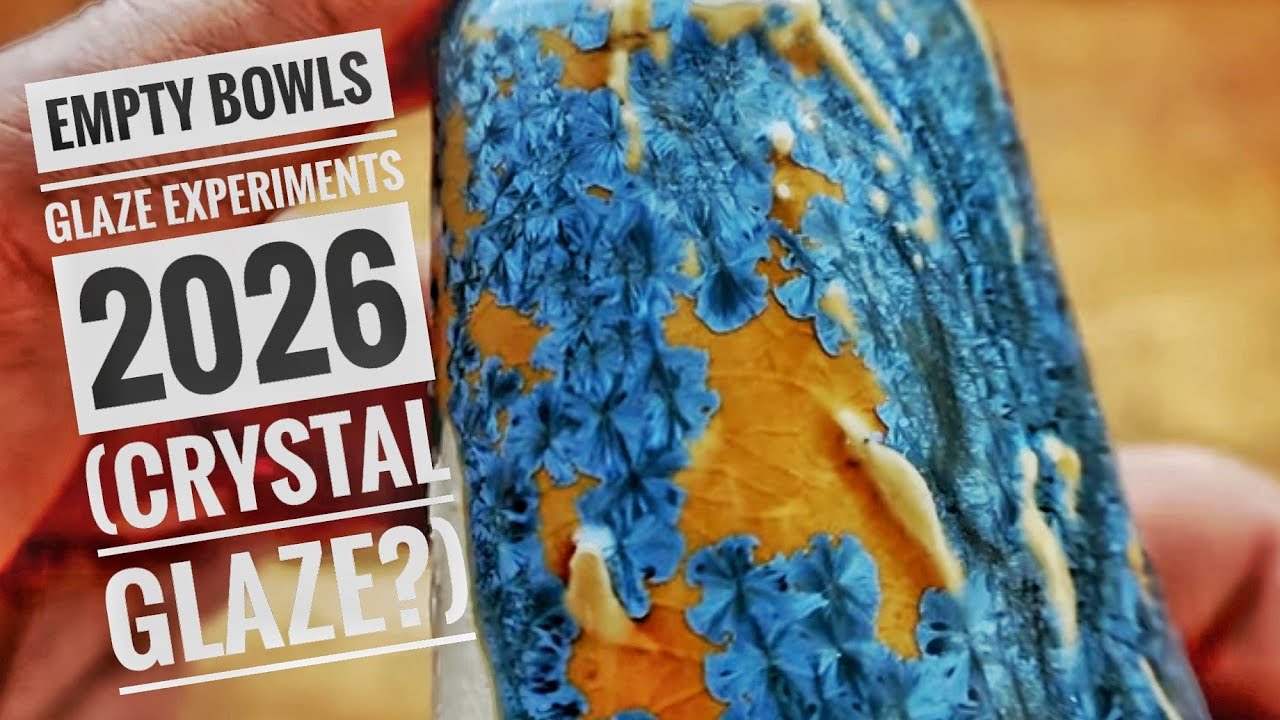 New Crystal glaze? (Empty bowls glaze tests 2026)