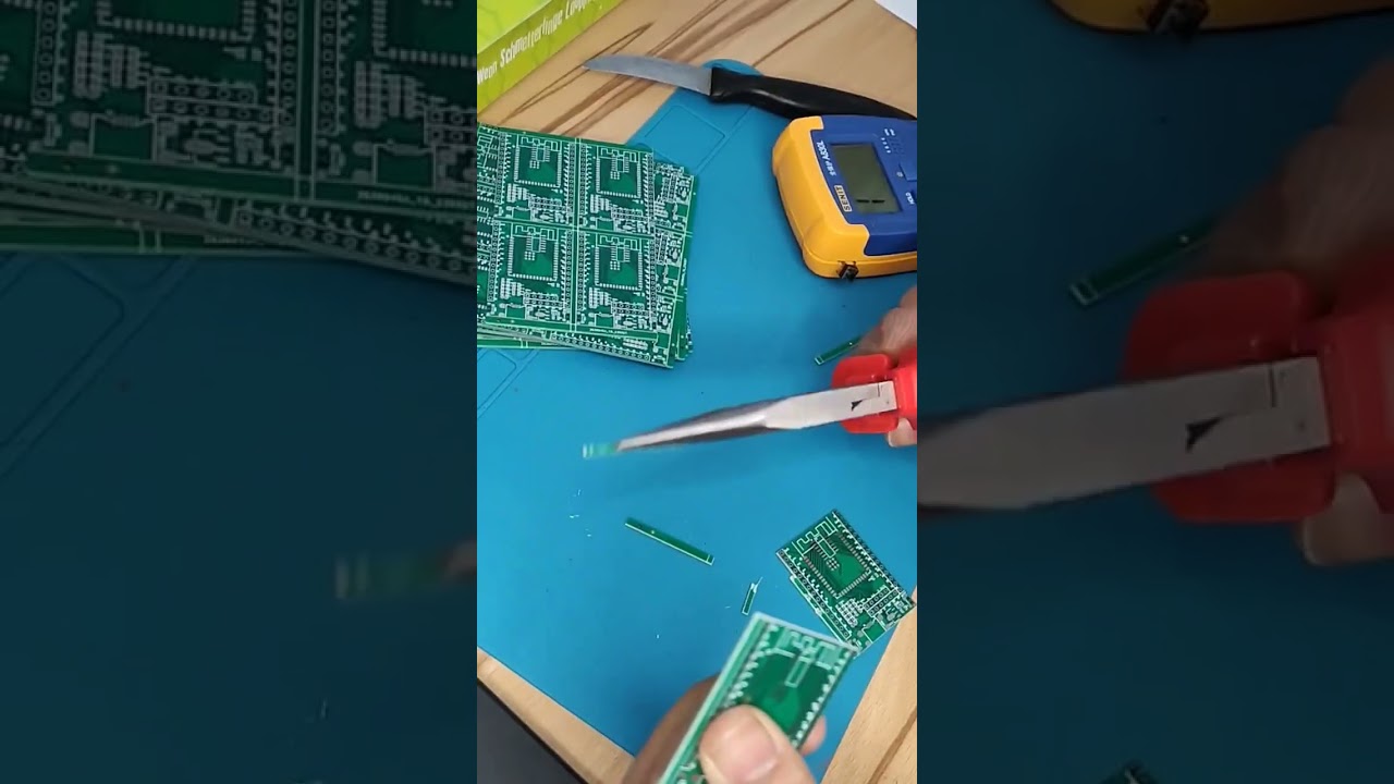 Custom designed pcb to working blinkey. #ESP32 S3 #arduino #blink #diy #maker #iot #electronics