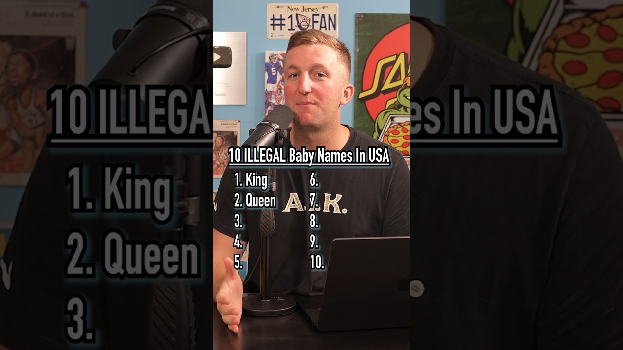 10 ILLEGAL Baby Names In The USA! #shorts #names #kids #children #top10 #illegal