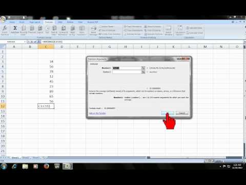 How to calculate mean and standard deviation in Excel