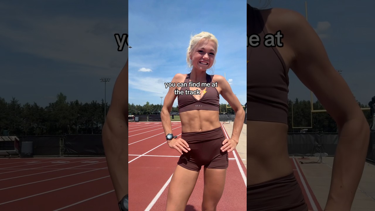 This is where I spend most of my time probably 🤣 #runnergirl #trackandfield #athletelife #trackgirl
