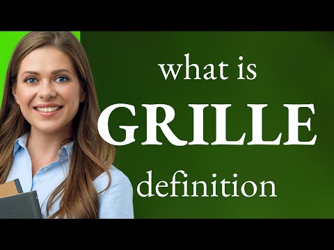 Grille | definition of GRILLE