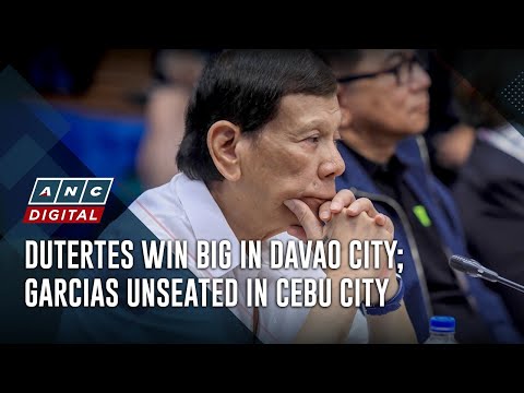 Dutertes win big in Davao City; Garcias unseated in Cebu City | ANC