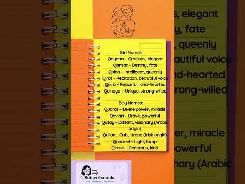 Baby Names Starting With Q – Unique Girls & Boys Q Letter Baby Names #Shorts