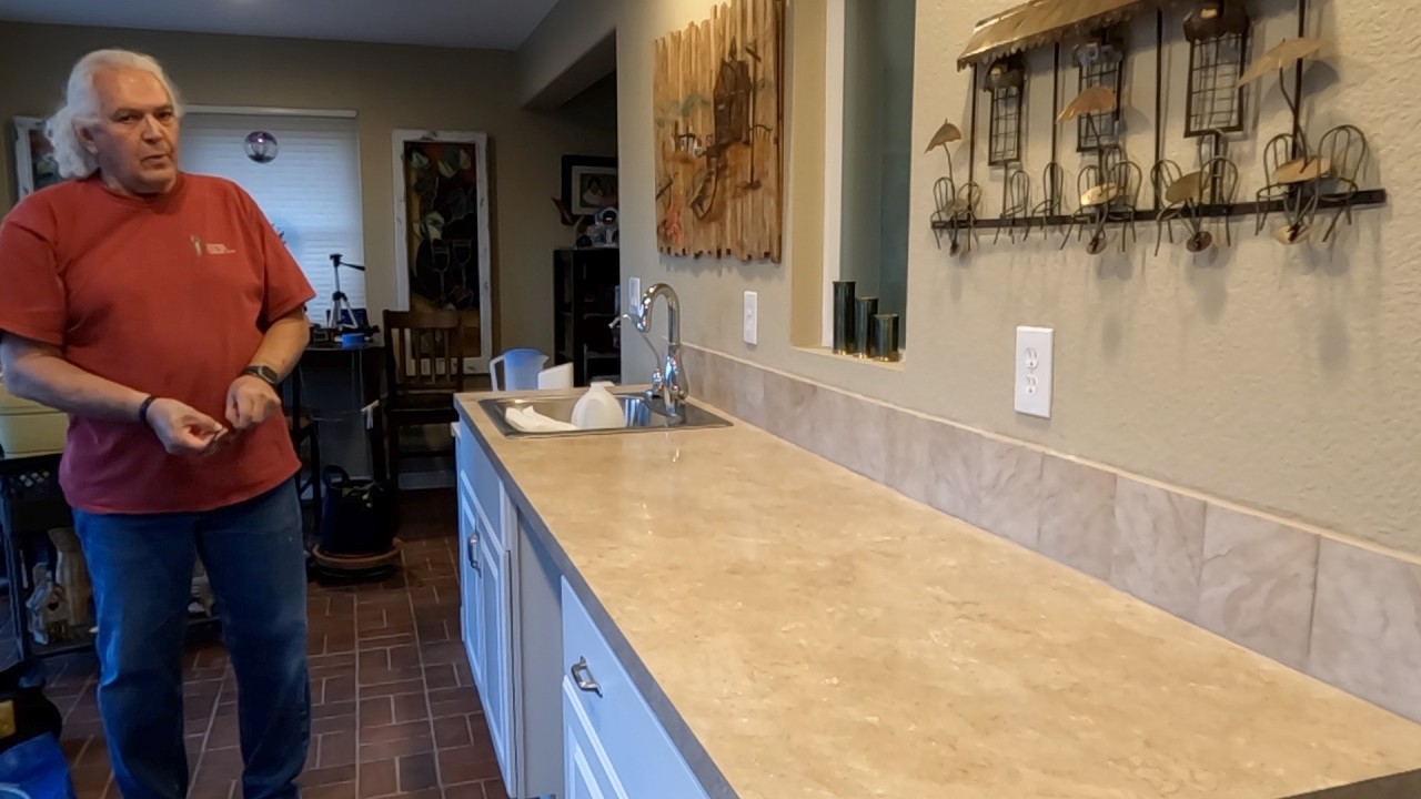 Something has been missing for 8 years finally we are  installing a tile backsplash on our wet bar.