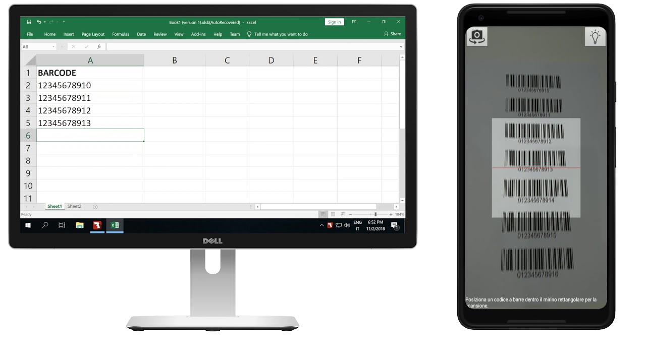 Barcode to PC - Keyboard emulation