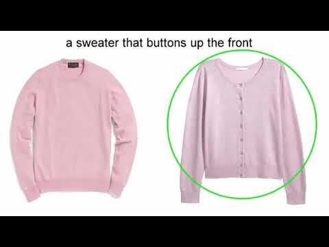 cardigan meaning | Vocabulary for Kids | Children's Dictionary | Learn English Vocabulary