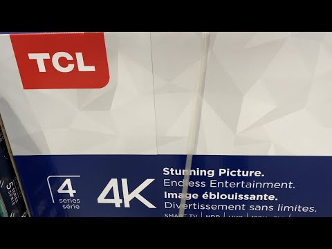 UNBOXING TCL 65-in. 4K HDR Roku Smart TV 65S423CA Television From Costco