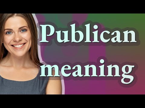 Publican | meaning of Publican