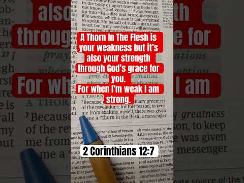 Oh the pain we go through is for His purpose! #jesusislord #thorn #flesh #pain #rejoiceinthelord