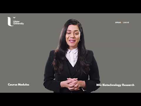 MSc Biotechnology Research - Course Modules - Ulster University (UK)