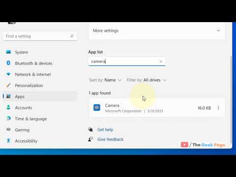 How to Reset Camera App In Windows 11