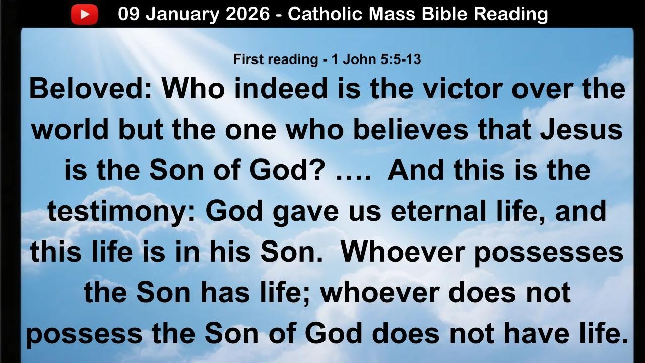 09 January 2026 US Catholic Mass  Bible Reading