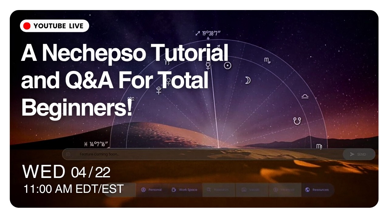 A Nechepso Tutorial and Q&A For Total Beginners!