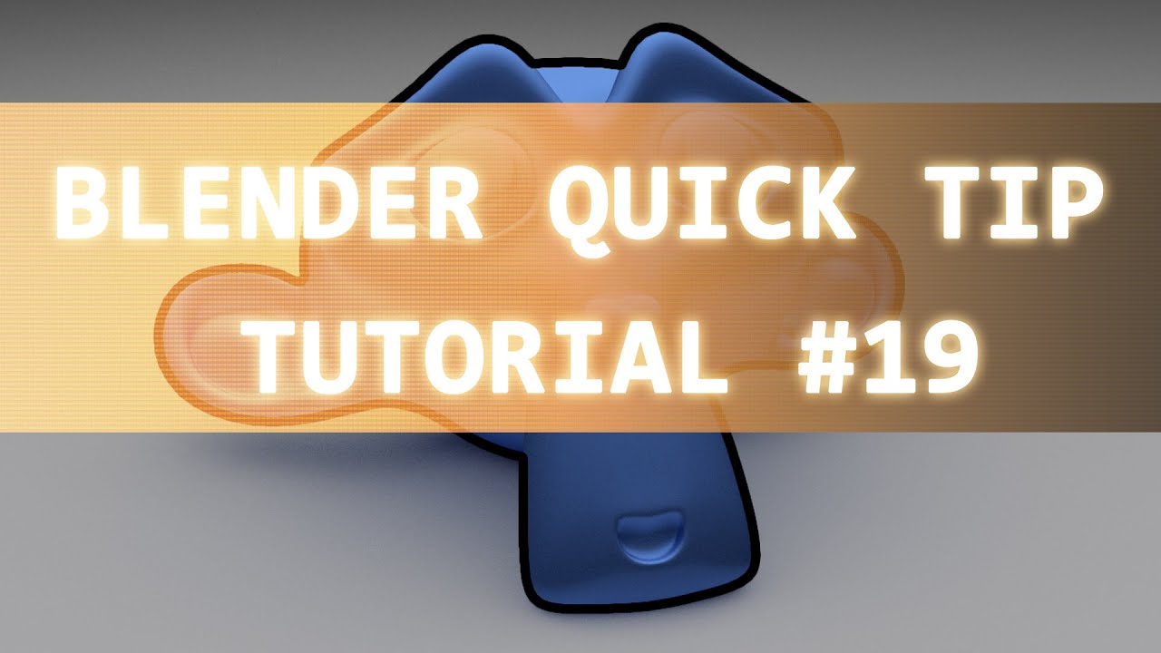 Blender Quick Tip Tutorial #19 [CYCLES FREESTYLE EFFECT] [GERMAN]