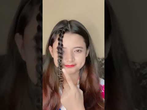 Cute crisscross braided ponytail hairstyle ❤️🌸~every girl should know 🤍❄️