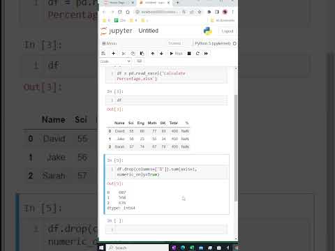 Excel to Python Calc % #excel #python