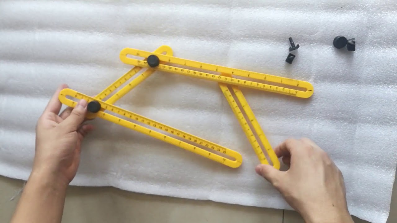 Multifunctional folding ruler install method