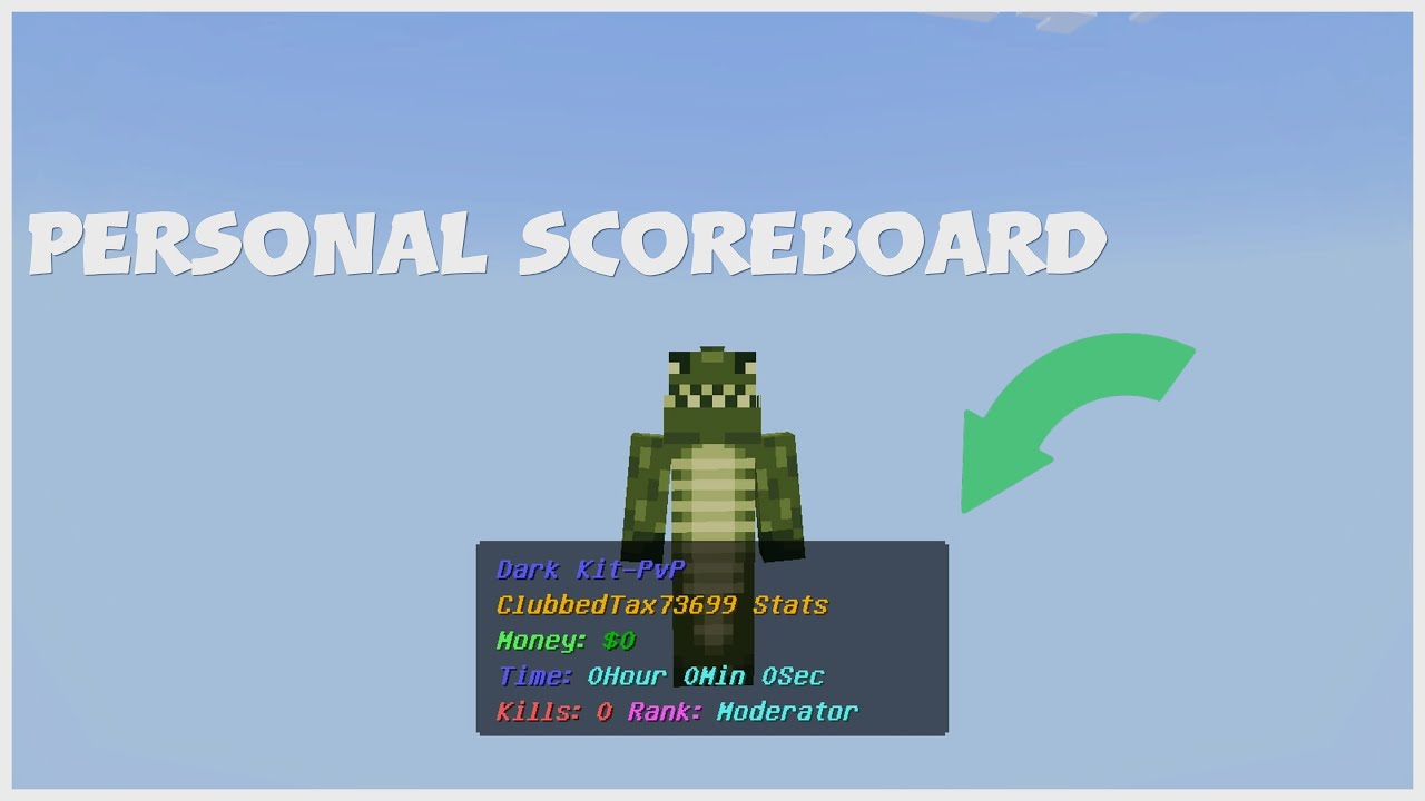 How to Make a Personal Scoreboard In MInecraft Bedrock