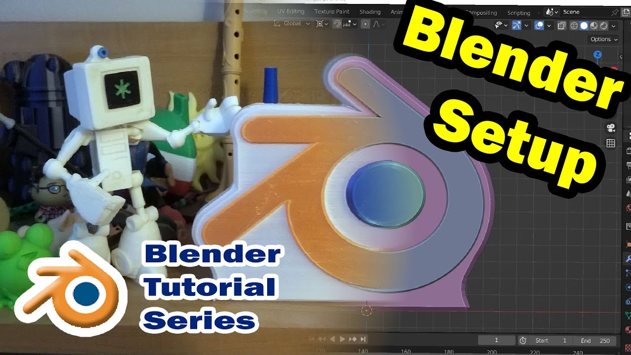 How do I setup Blender for 3D Printing? Blender Tutorial 8 - Default Setup