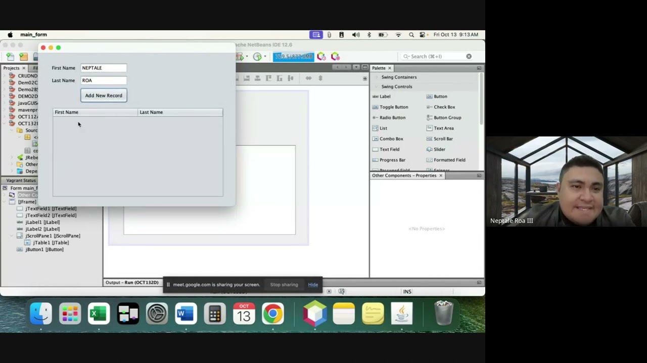 Adding & Viewing of Records using Java JTable (Java Netbeans)