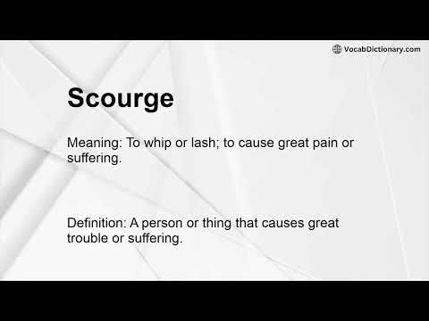 Scourge Meaning