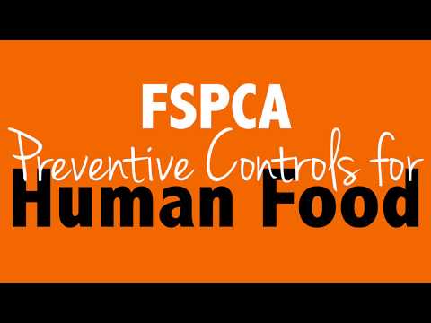 FSPCA Preventive Controls for Human Food