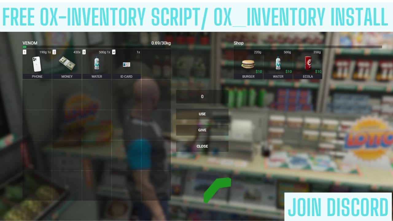 Free OxInventory | Ox_Inventory Install | FiveM Tutorial 2024