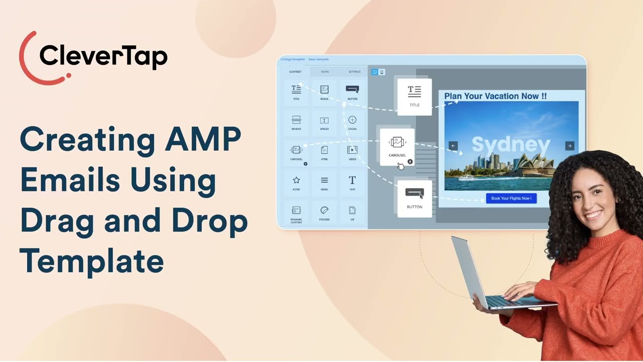 How to create an AMP Email Campaign using Drag and Drop Template